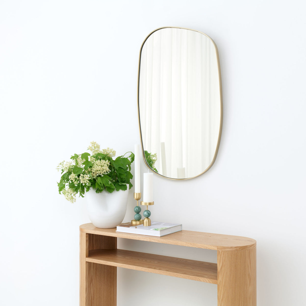 Studio Form II Mirror, Brass (S) - Organic Mirrors + Delivery Australia ...