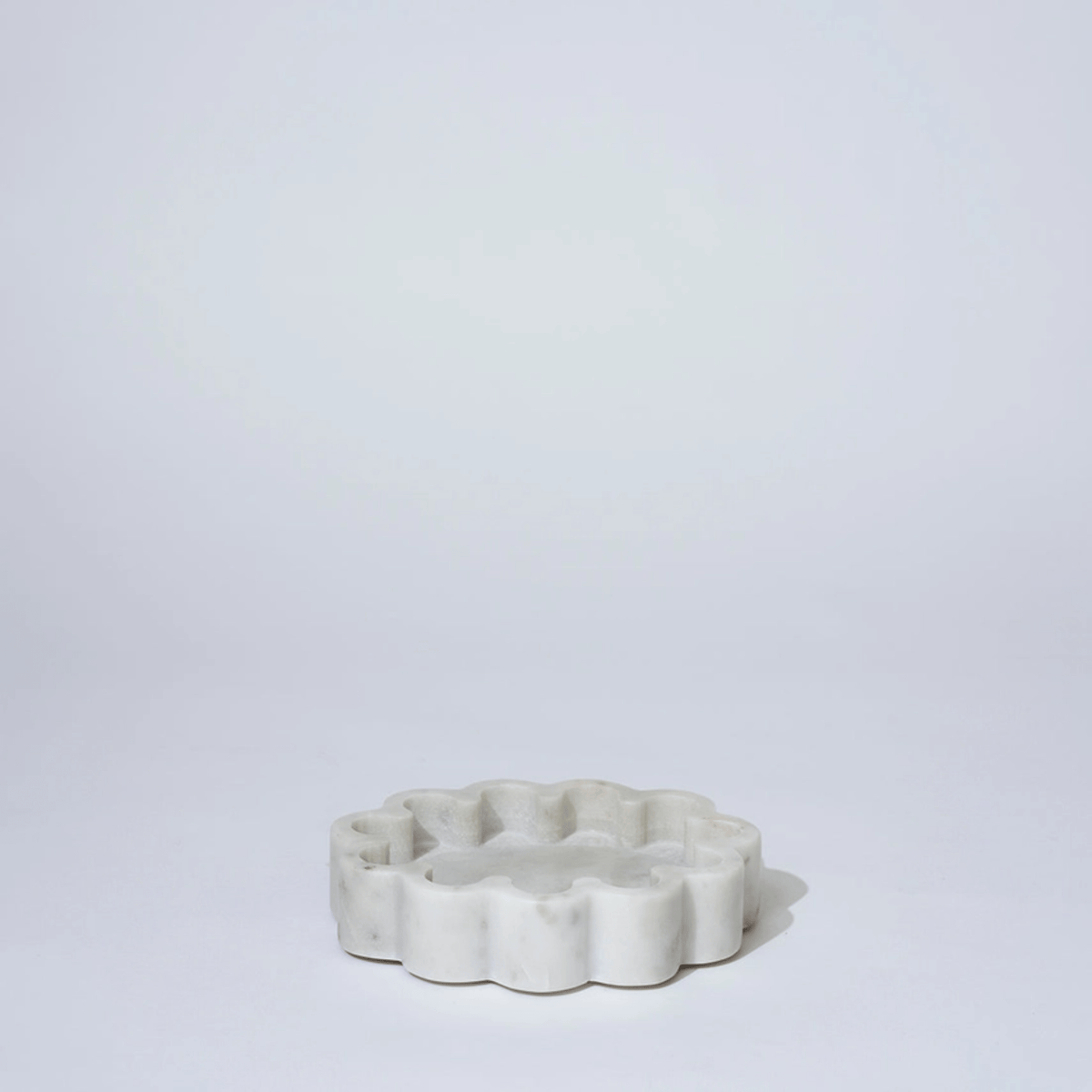 Marmoset Found - Marble Oval Ribbed Catchall, White Marble - Perth ...