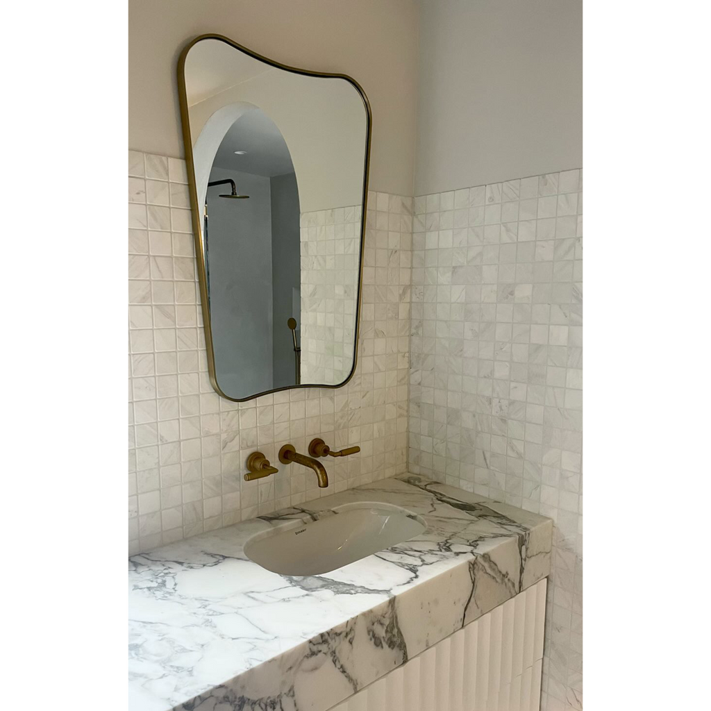 Studio Muse Mirror S, Brass - Organic Mirrors + Delivery Australia-Wide ...