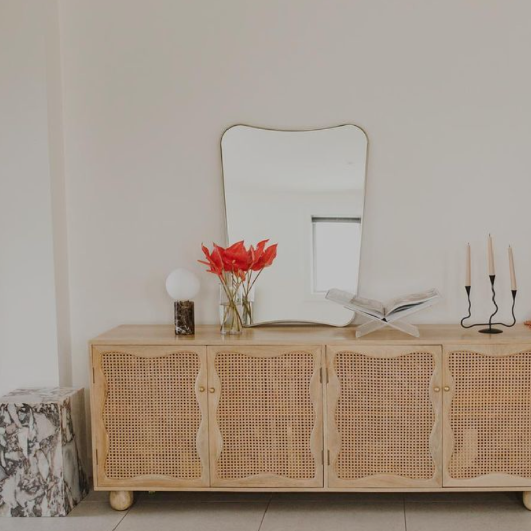 Studio Muse Mirror S, Brass - Organic Mirrors + Delivery Australia-Wide ...